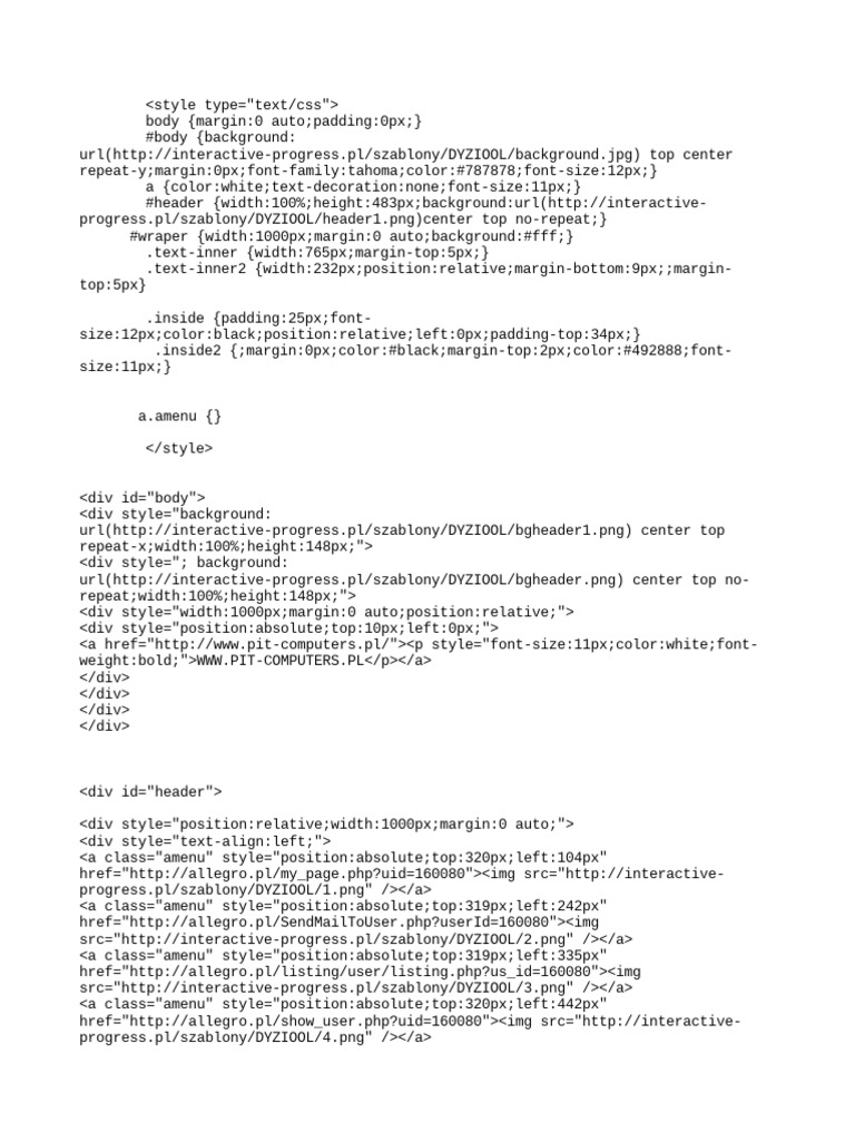 Kod Szablonu | PDF | Computing | Computer Engineering