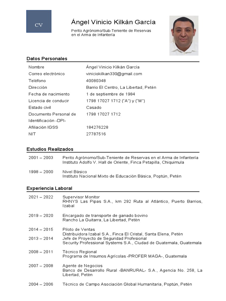Curriculum Vitae - Edgar Aguilar (Actualizado-Oficio) | PDF