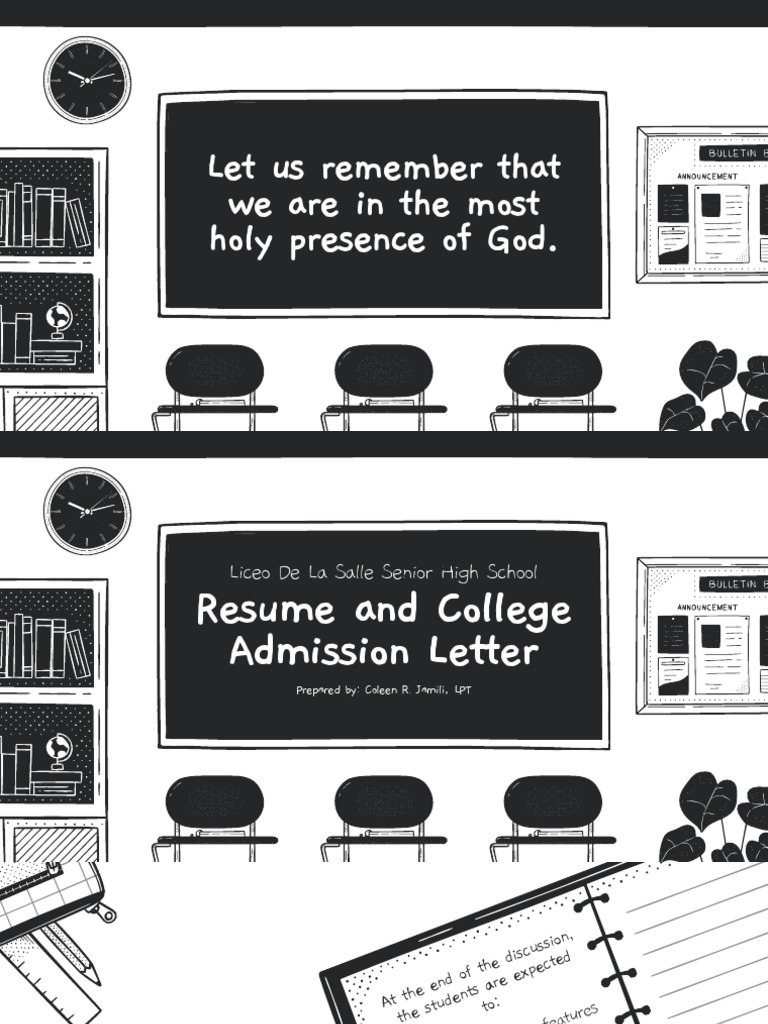 College Admission Letter and Resume-1 | PDF
