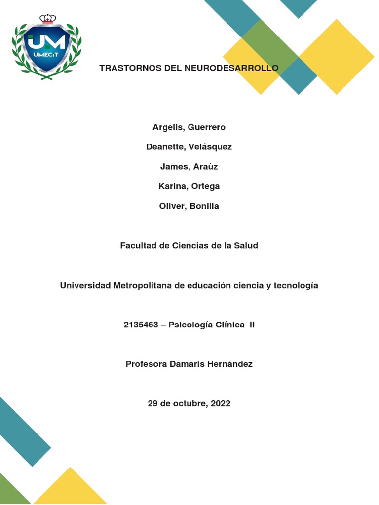 Wa0094. | PDF | Espectro autista | Discapacidad intelectual