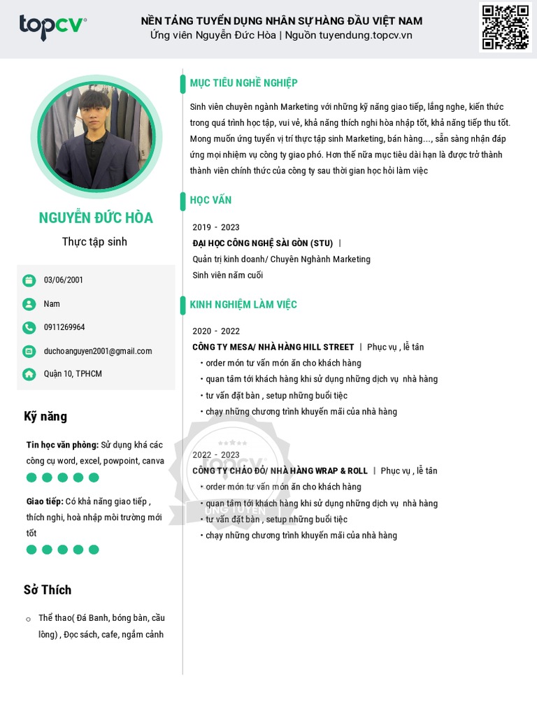 Nguyen-Duc-Hoa-TopCV.vn-250223.154131 | PDF