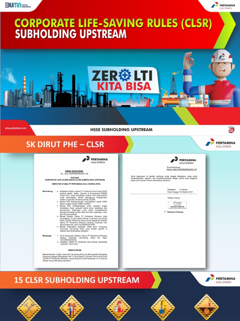 CLSR Subholding Upstream | PDF | Teknologi & Rekayasa