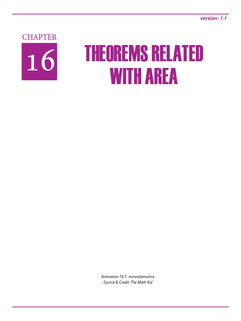 Area Theorems for Parallelograms & Triangles | PDF | Triangle | Area