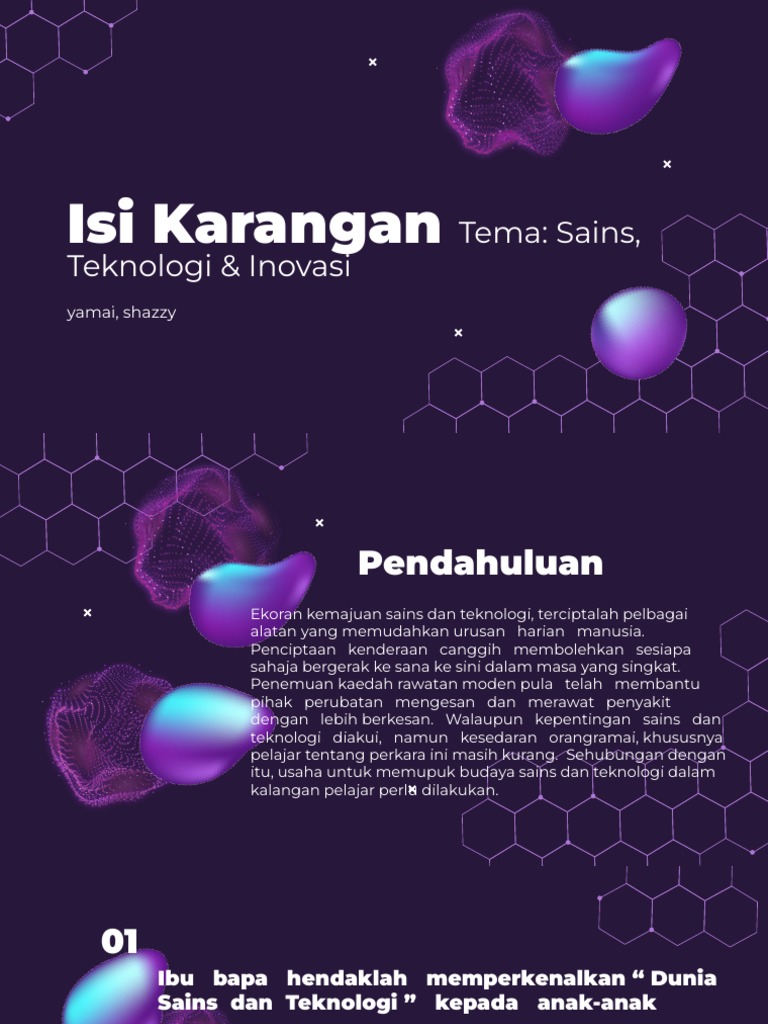 Isi Karangan Tema_ Sains, Teknologi & Inovasi (1) | PDF