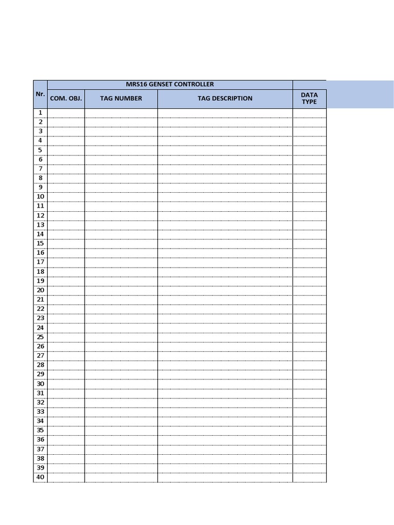 Sample Modbus Table | PDF