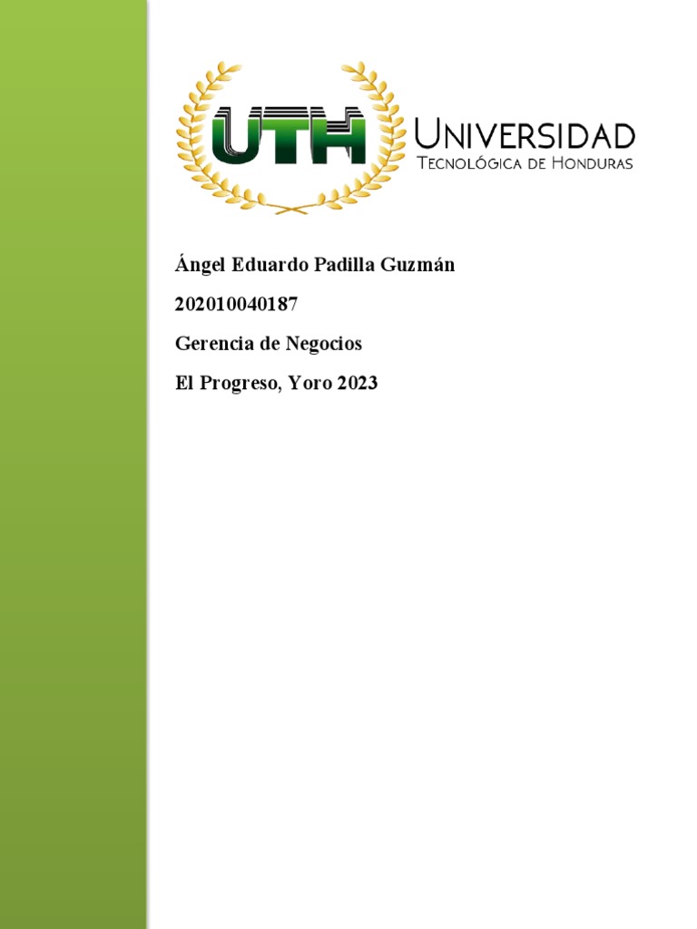 Portada UTH | PDF Portada UTH | PDF