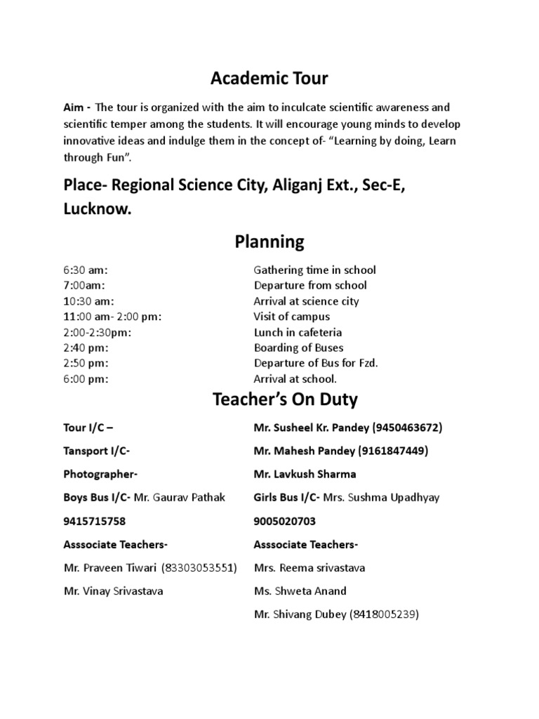 Planning of Science City | PDF