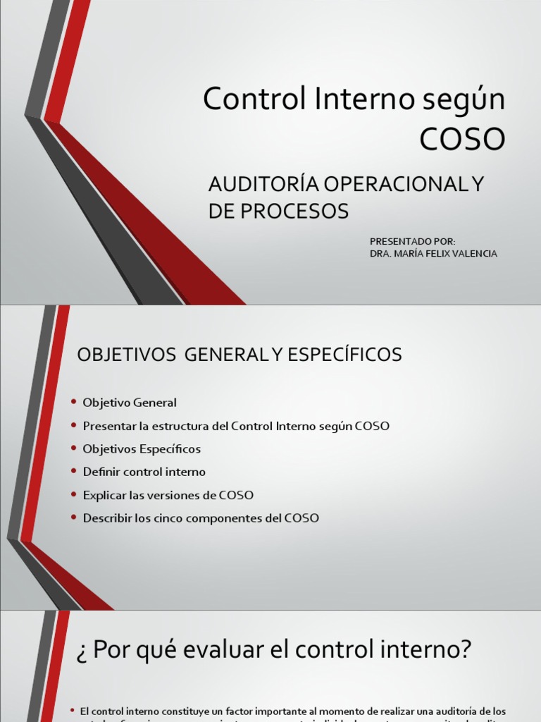 Control Interno segun COSO (1) | PDF
