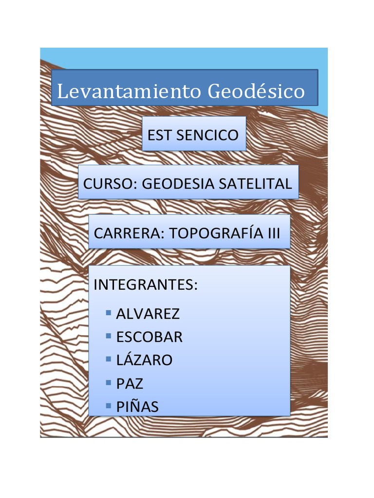 Levantamiento Geodesico | PDF | Geodesia | Sistema de Posicionamiento ...