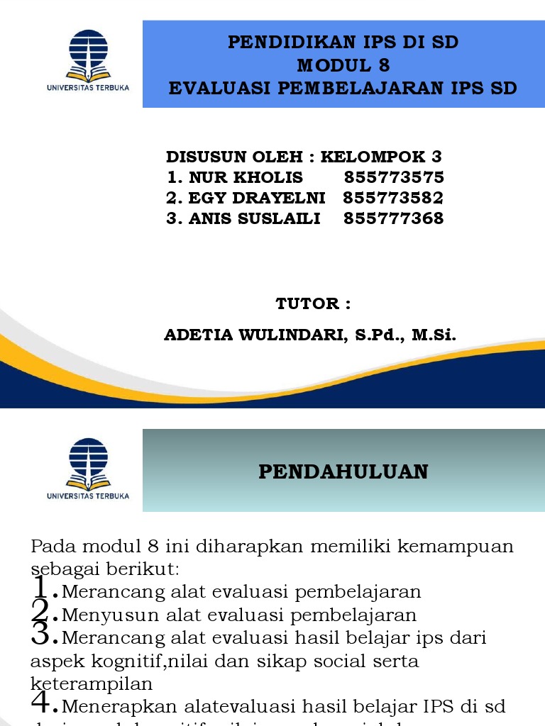 Modul 8 Pendidikan Ips Di SD | PDF | Karier & Perkembangan | Bisnis