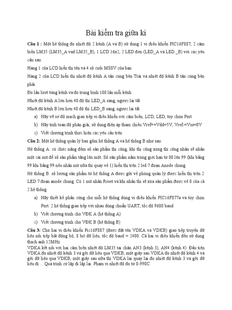 Bai Kiem Tra Giua Ki Nhung | PDF