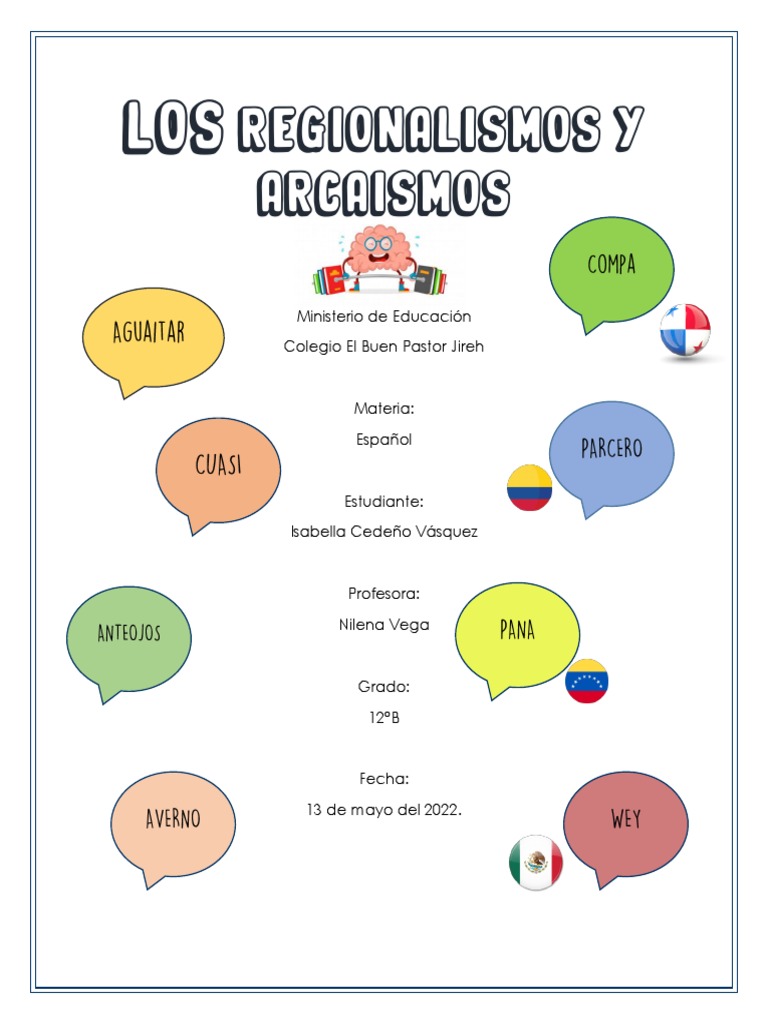 Los Regionalismos y Arcaismos | PDF