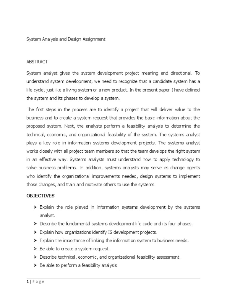 To Develop An Understand The System Development Lifecycle and Its Role in Managing The ...