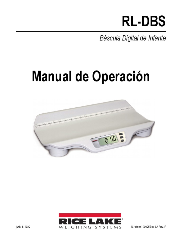 Manual Bascula Pediatrica | PDF | Balanza | Descarga electrostática