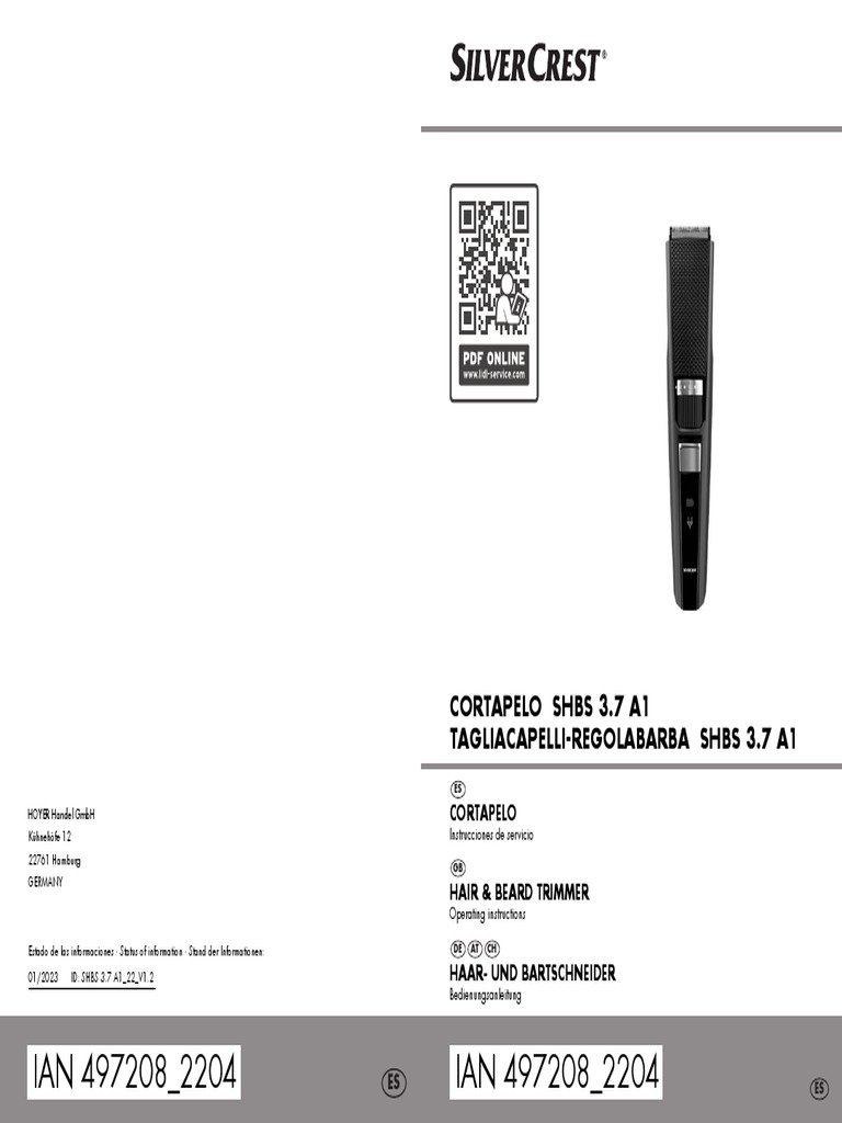 IAN 497208 - 2204 IAN 497208 - 2204: Tagliacapelli-Regolabarba Shbs 3.7 ...