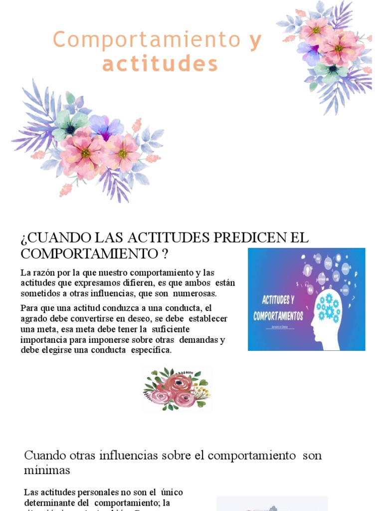 Actitudes y Comportamiento: Influencias Clave | PDF | Comportamiento ...