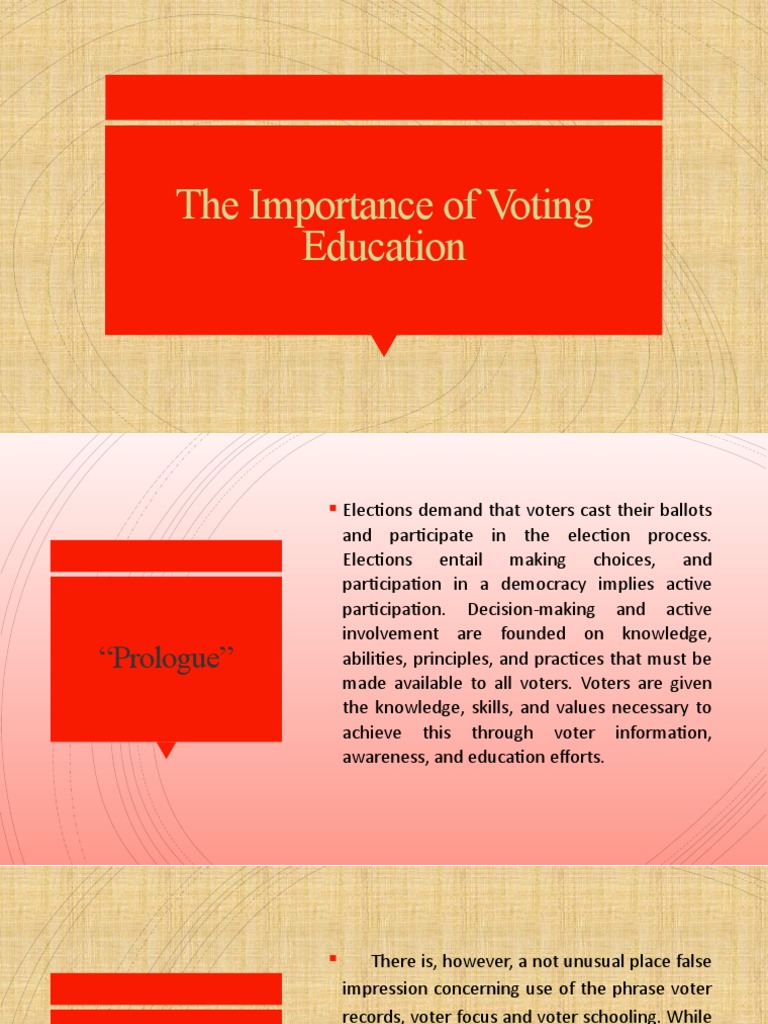 Importance of Voting in Democracy | PDF | Voting | Elections