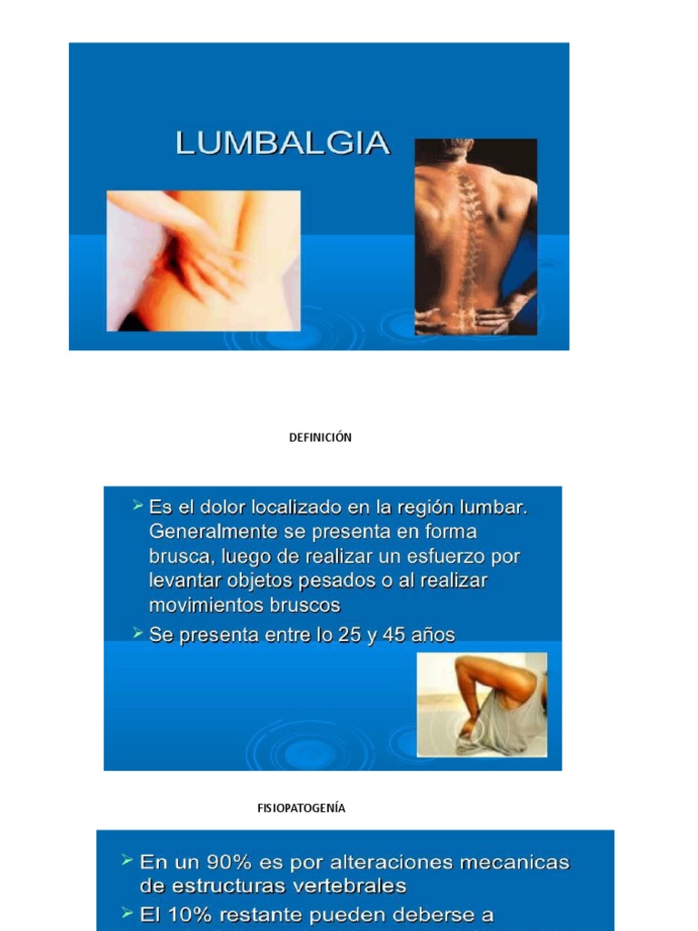 LUMBALGIA | PDF