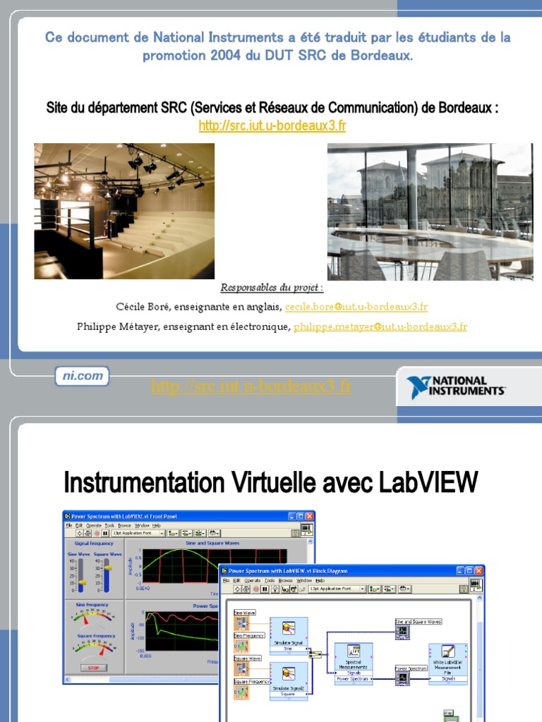 Cours Labview | PDF | Structure de contrôle | Application