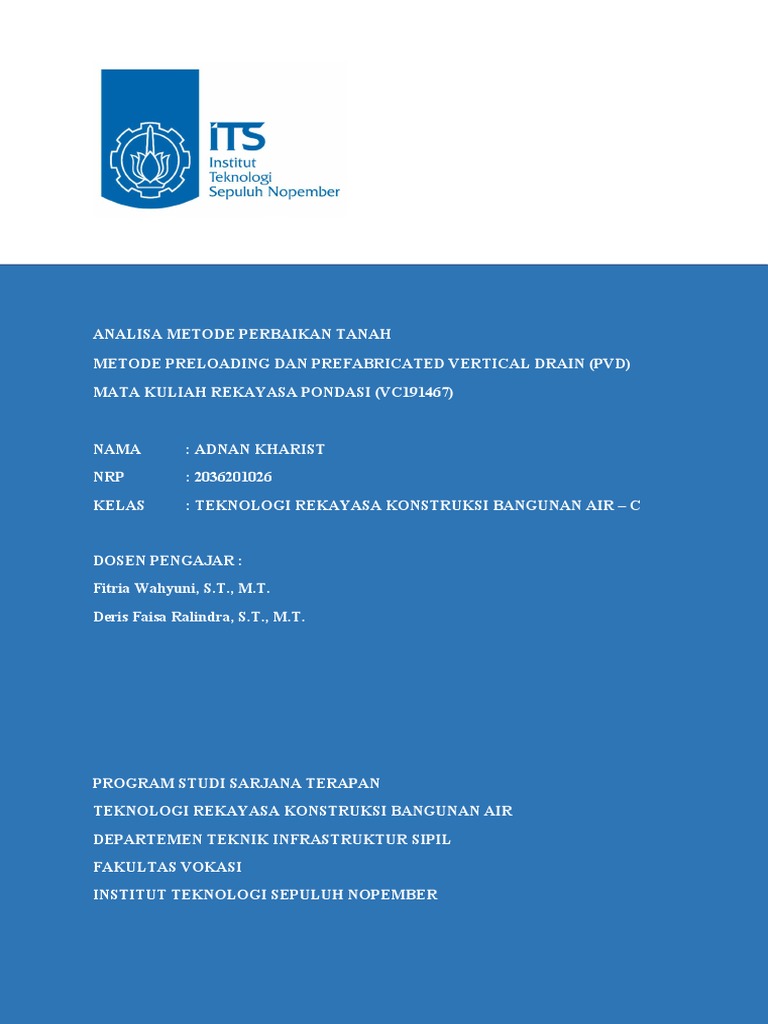 Perbaikan Tanah: Preloading dan PVD | PDF