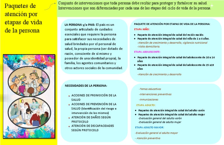 Paquete de Atención Por Etapas de Vida de La Persona - Infografía | PDF