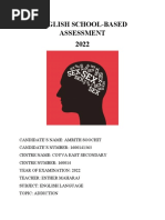 English Sba Oral Presentation | PDF | Language Arts & Discipline