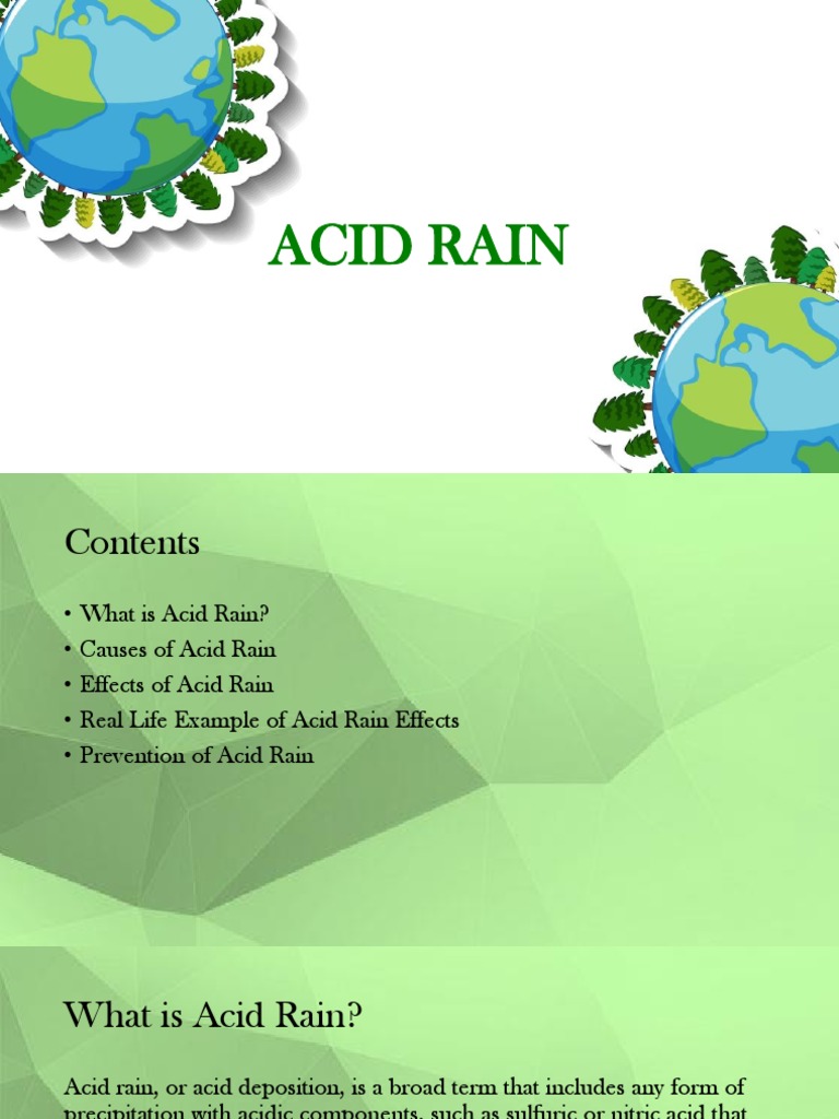 Acid Rain | PDF | N Ox | Sulfur Dioxide