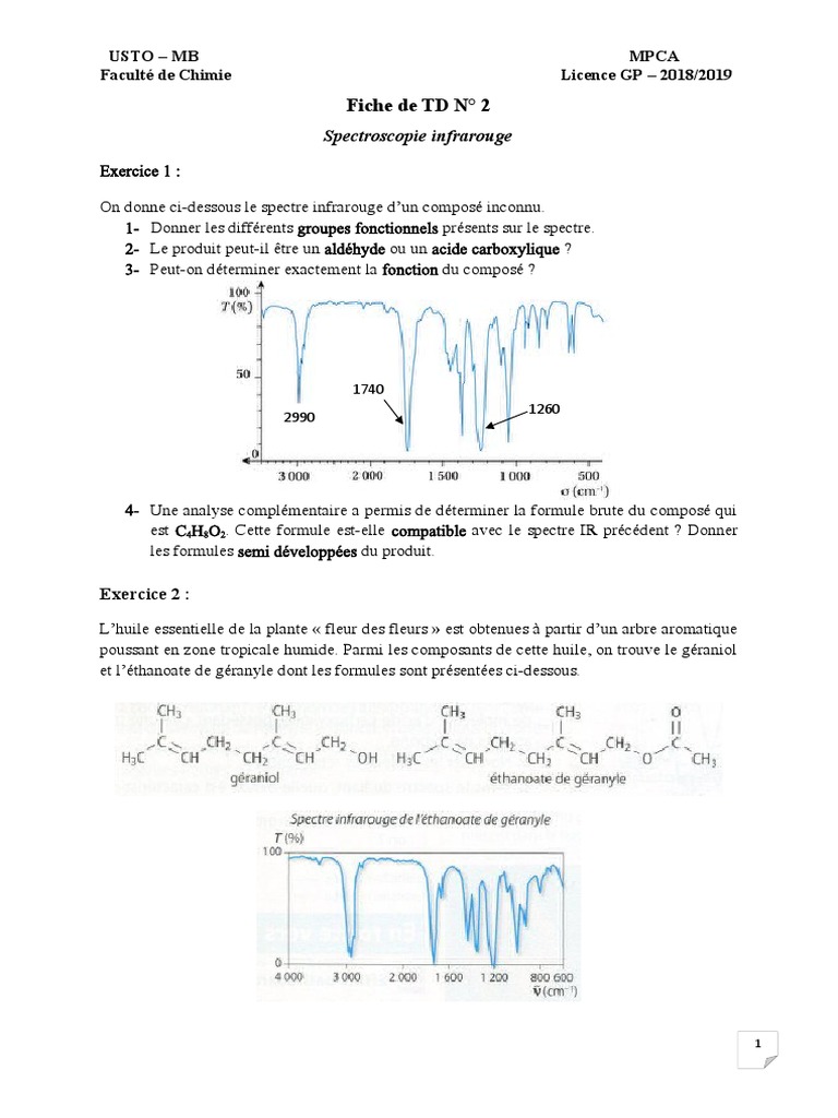 Analyse du Spectre IR des Cétones | PDF | Spectroscopie infrarouge | Cétone