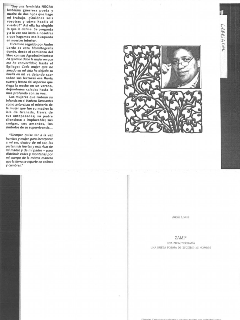 Texto 2. Audre Lorde-Zami | PDF