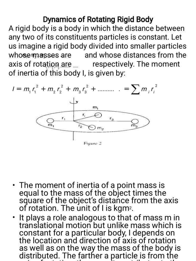 Dynamics of Rotating Rigid Body | PDF
