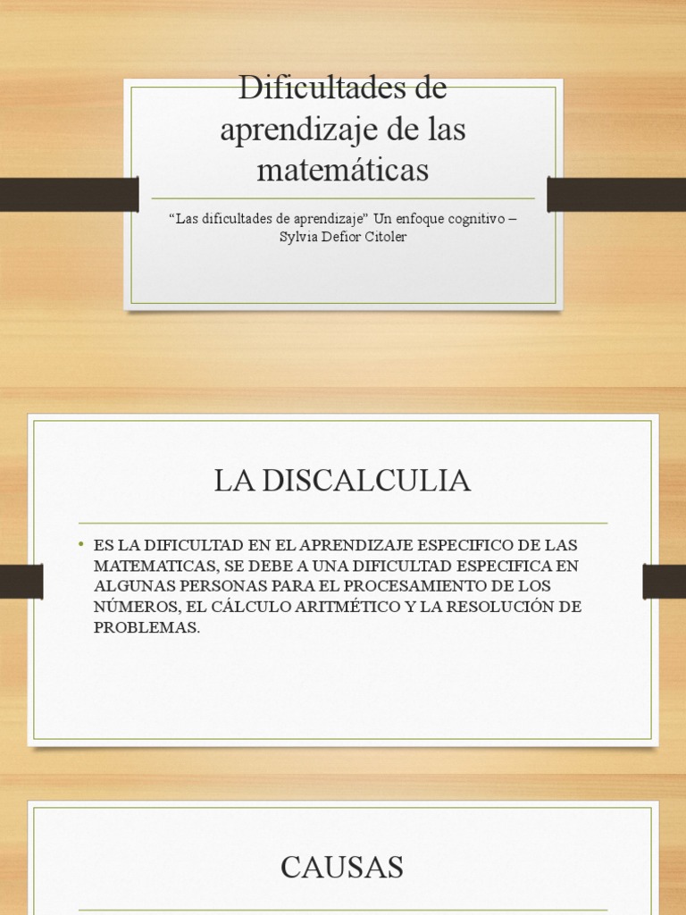 La Discalculia | PDF