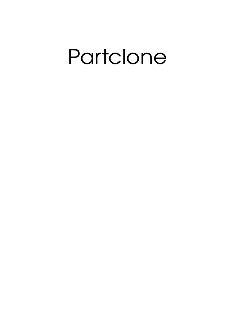 Partclone | PDF | Software | Software del sistema