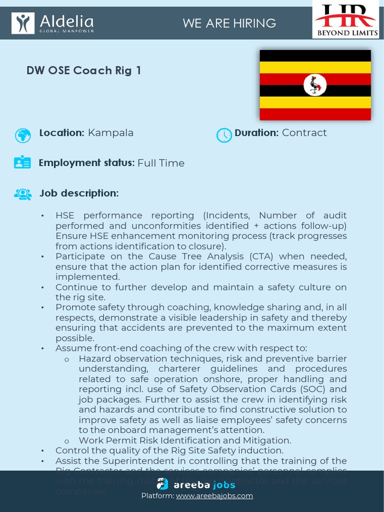 Aldelia Vacancy-DW OSE Coach Rig 1 - Kampala | PDF