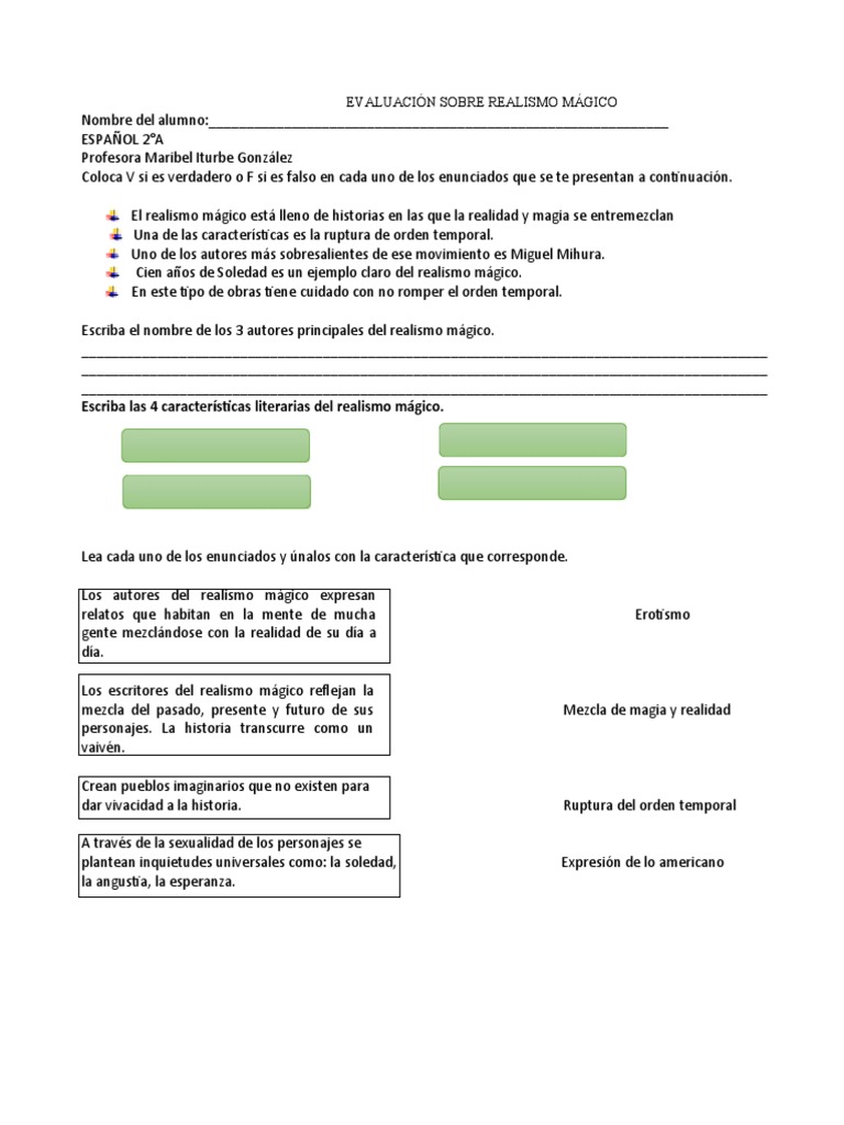 Evaluación del Realismo Mágico | PDF