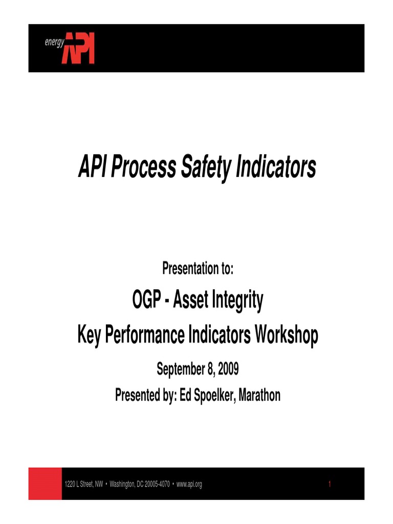 Api Process Safety Pyrimid Pdf Safety Performance Indicator