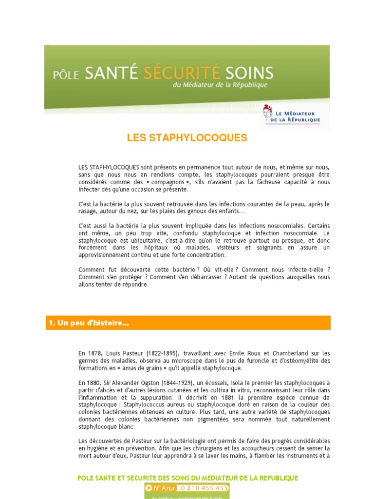 Les Staphylocoques | PDF