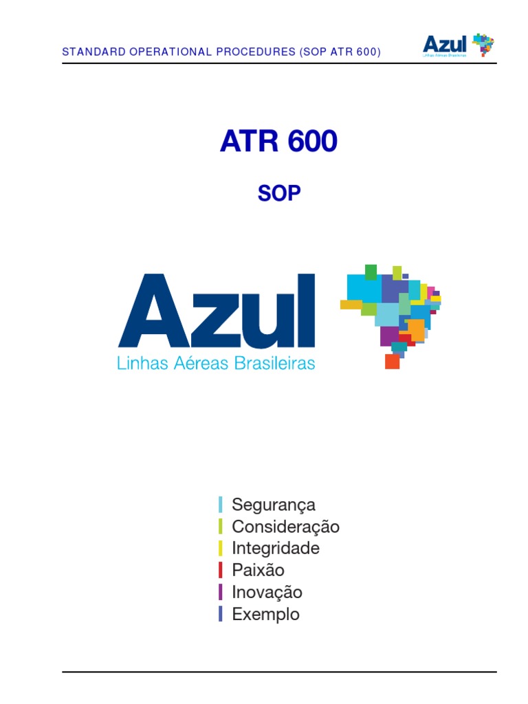 Sop l1b1 - Atr 600 | PDF | Aviação | Aeronave