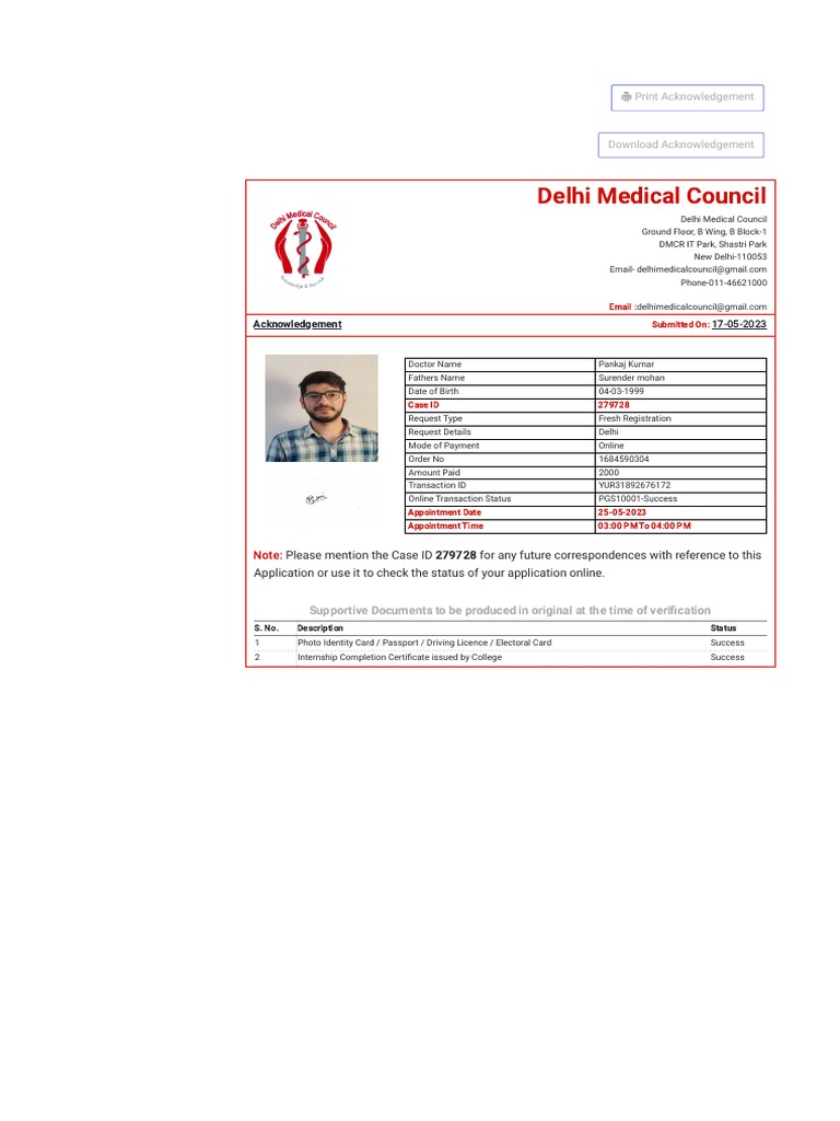 Ack Receipt | Download Free PDF | Identity Document | Applications Of Cryptography