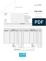 Maintenance Job Card Template | PDF
