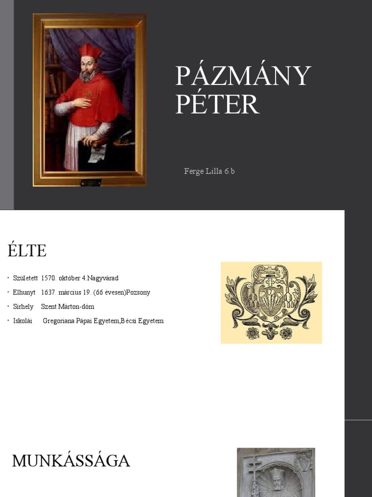 Pázmány Péter | PDF
