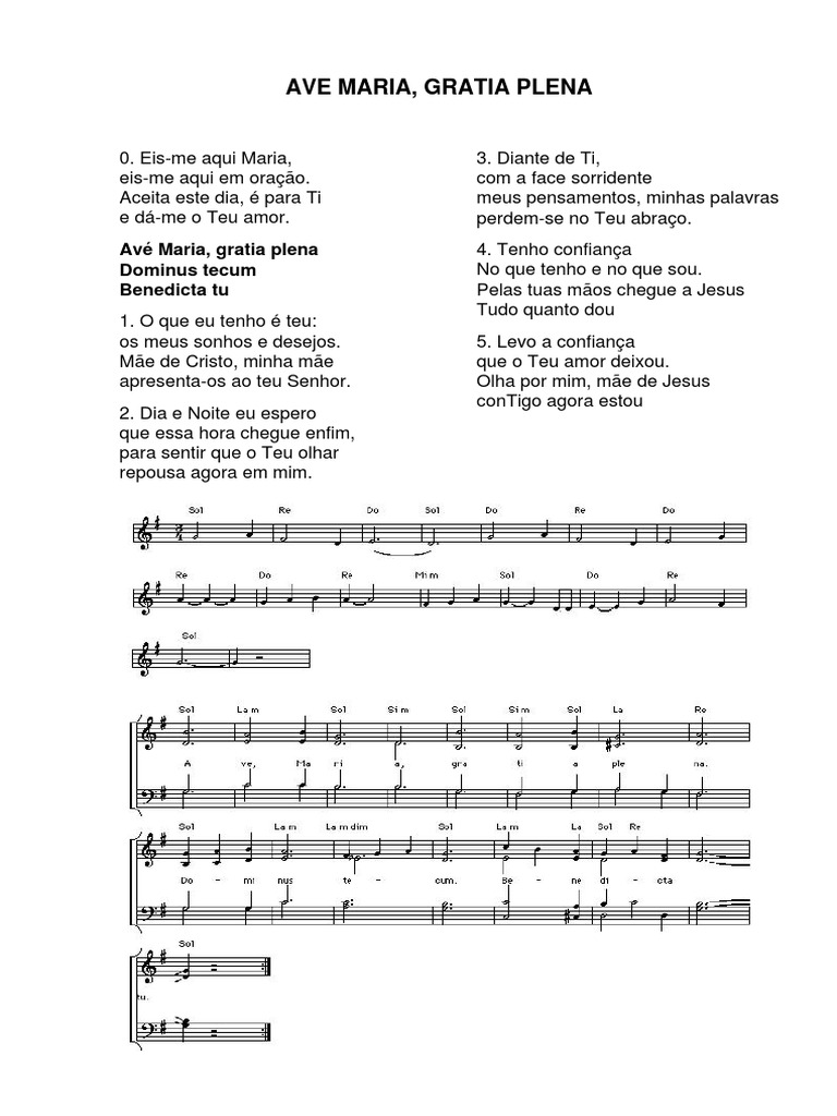 Ave Maria Gratia Plena | PDF