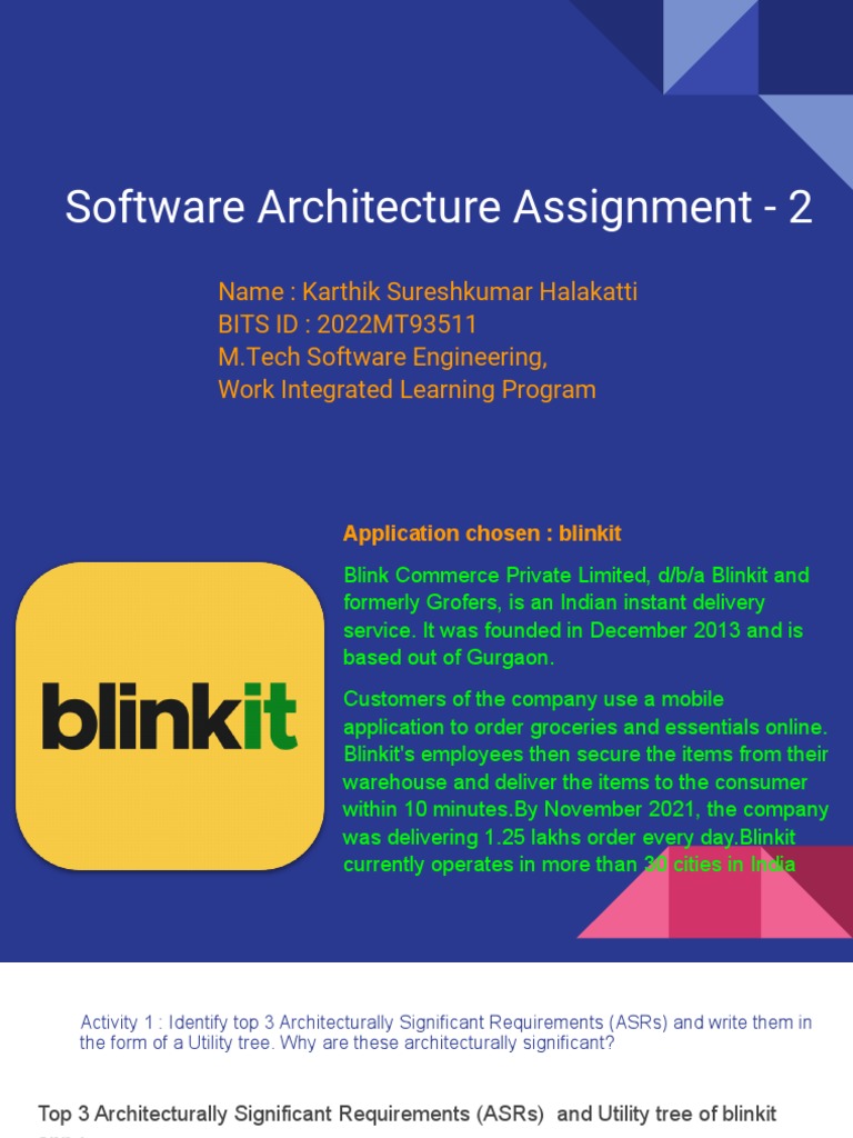 Software Architecture Assignment - 2 | PDF | Cache (Computing) | Model–View–Controller