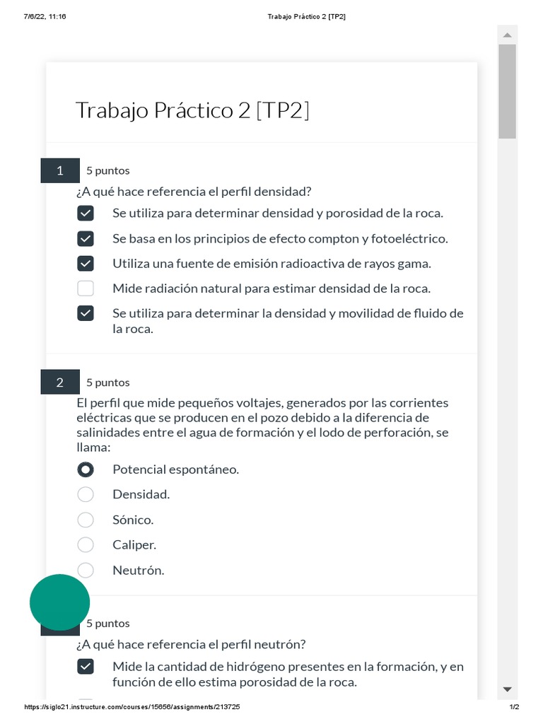 Trabajo Práctico 2 (TP2) | PDF