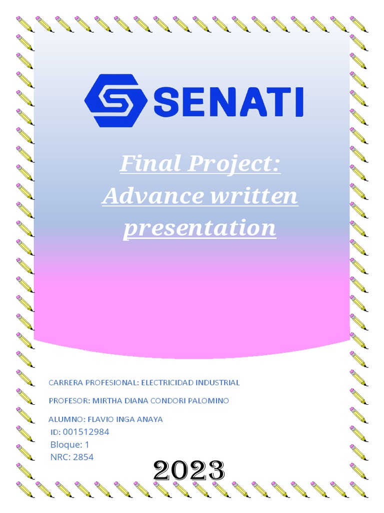 Final Project Advance Written Presentation Pdf