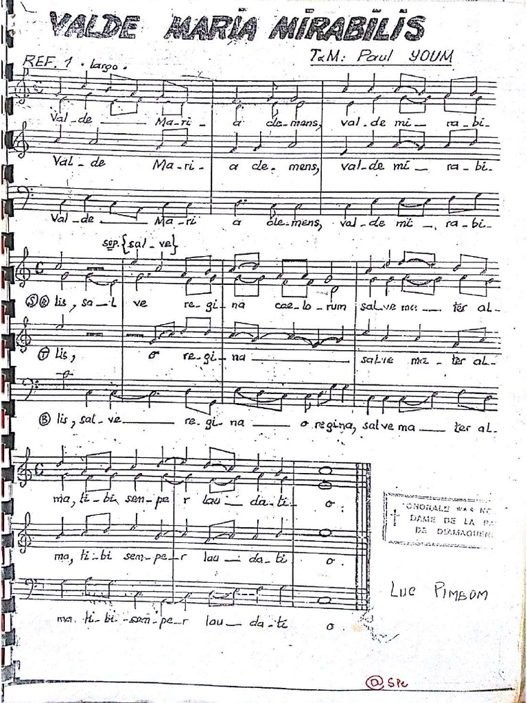 Valde Maria Mirabilis | PDF