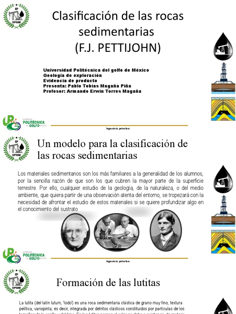 Clasificación Lutitas, Arenisca, Caliza | PDF