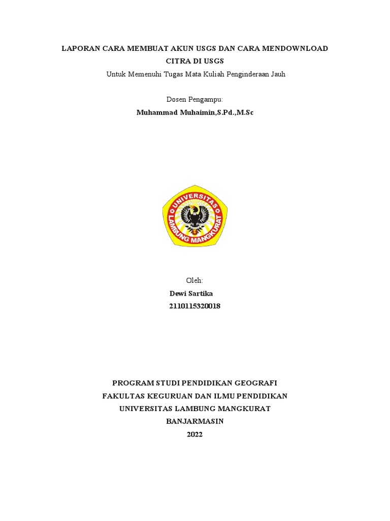 Panduan Membuat Akun dan Download USGS | PDF | Komputer | Teknologi ...