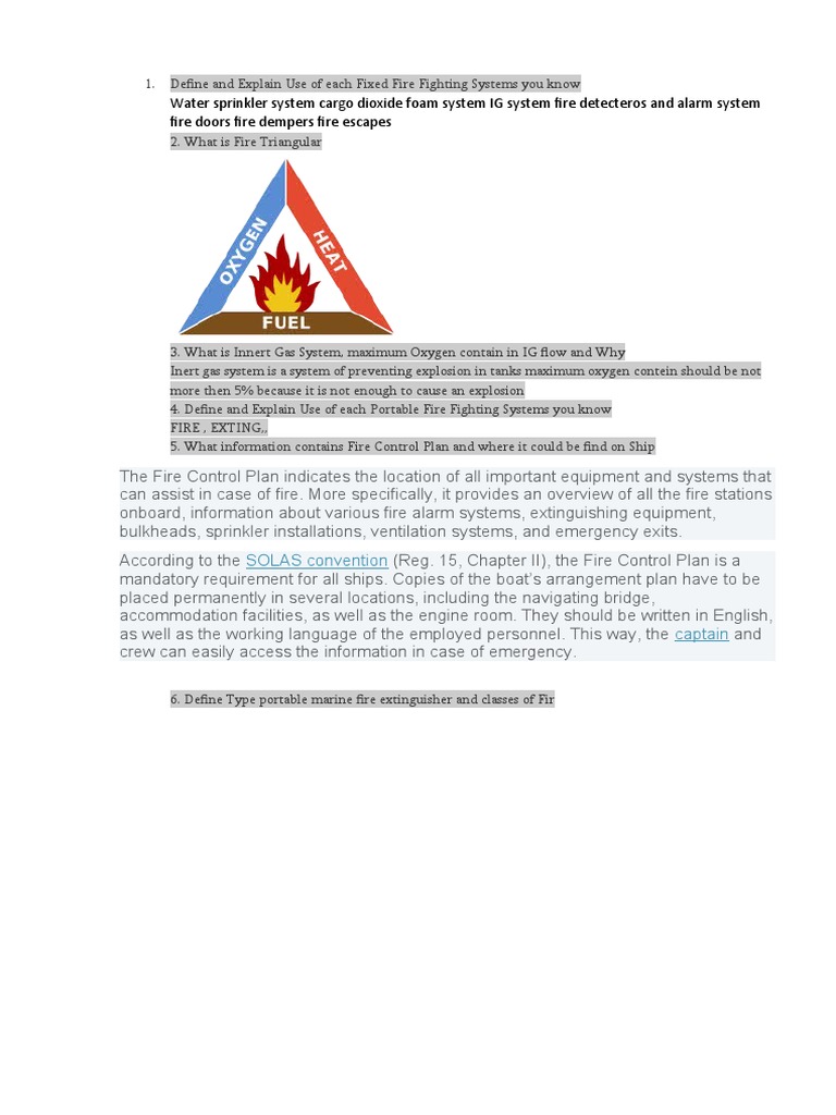 Ship Fire Safety & LSA Guide | PDF