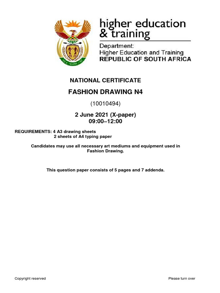 N4 Fashion Drawing June 2021 | PDF