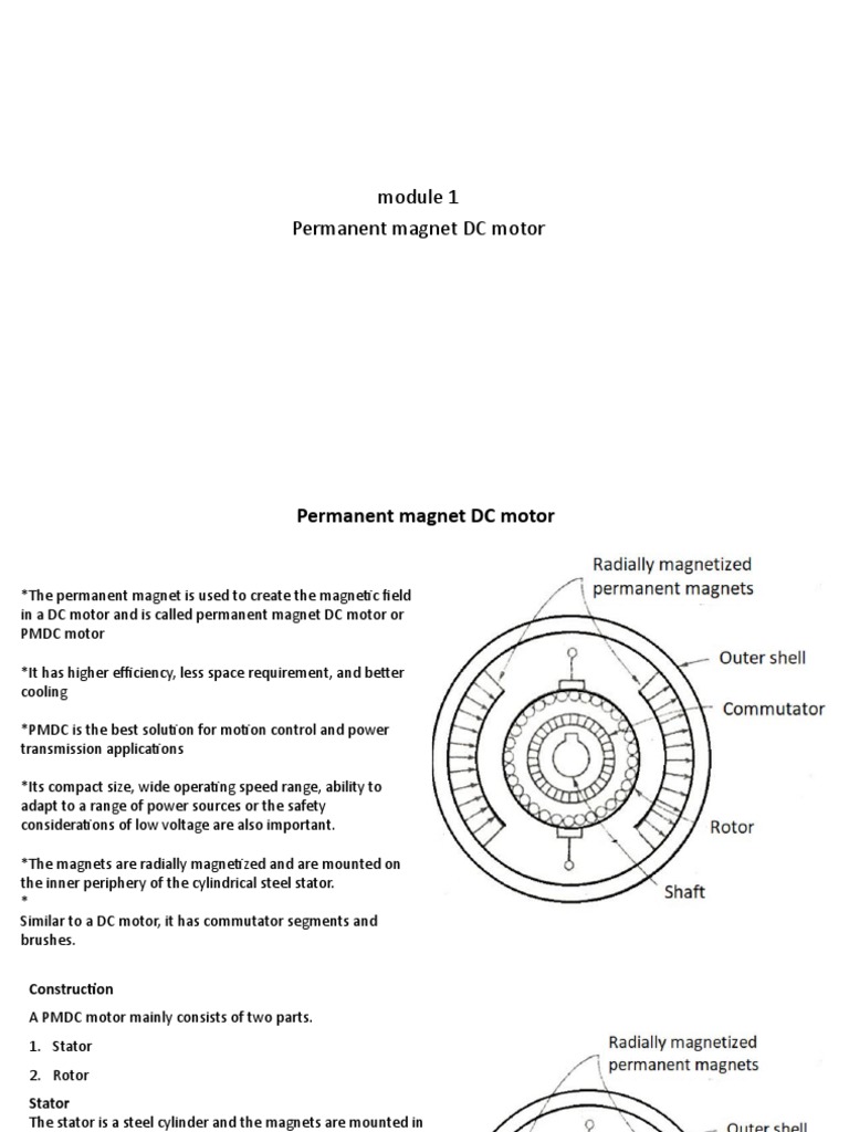 Permanent Magnet DC Motor | PDF